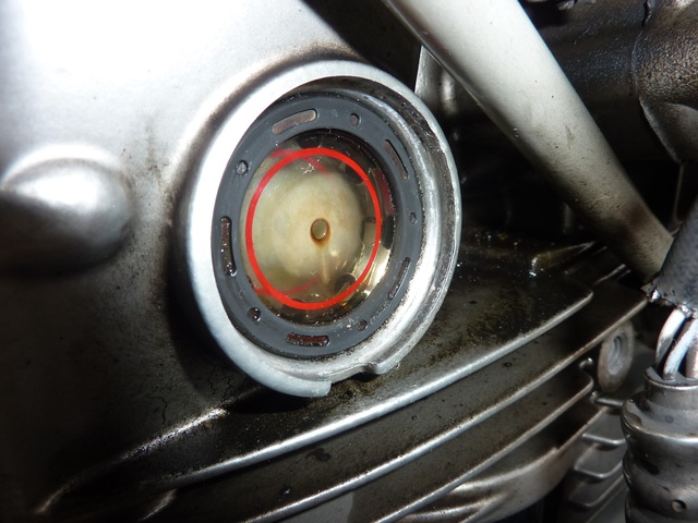 Niveau Huile Moto Hublot