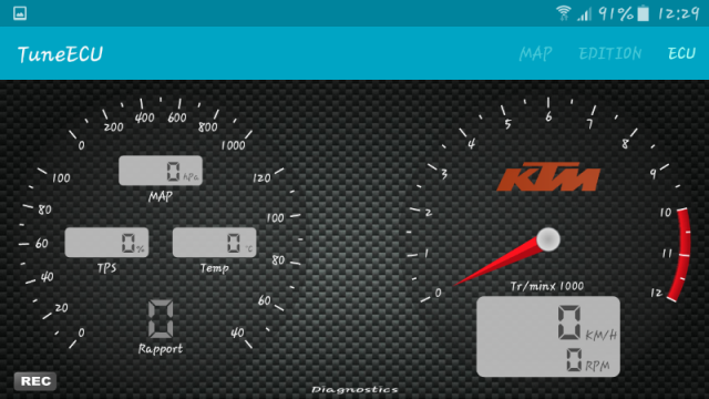 [Aperçu] tuneecu sur smartphone Android.