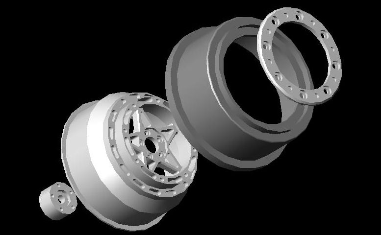 [NEW] Insane Short Course Lightweight Wheels (Silver) Pair