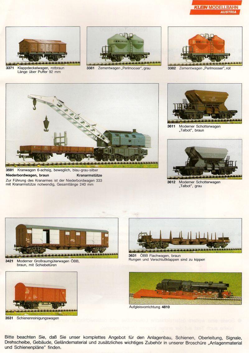 Klein Modellbahn Katalog 1990