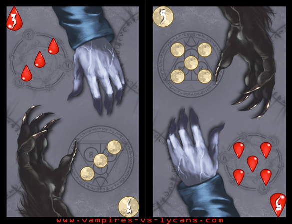 VAMPIRES-VS-LYCANS Le jeu de cartes