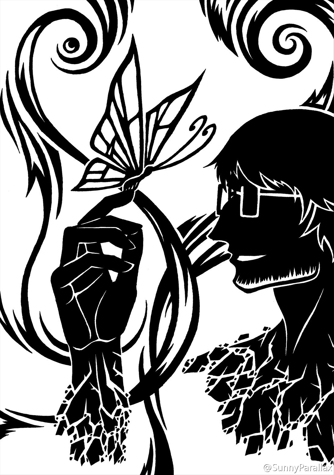 【涂鸦】黑白剪影风格 博士+相关组织+数个SCP【官网页面更新】