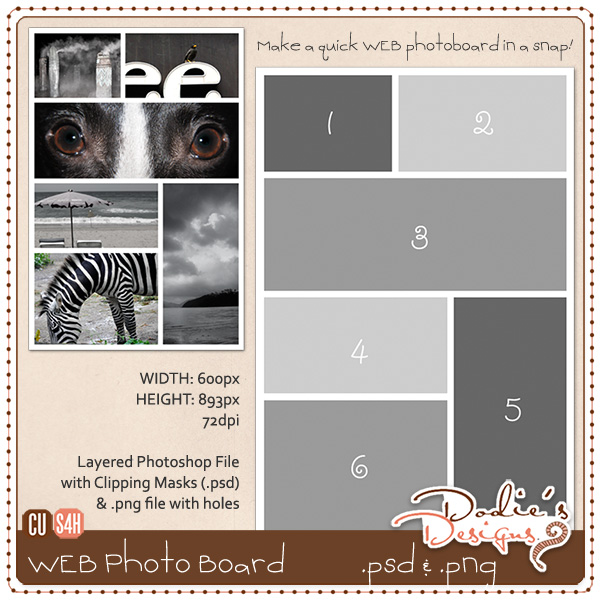 Web Photo Inspiration Board 1 *Freebie* {CU}