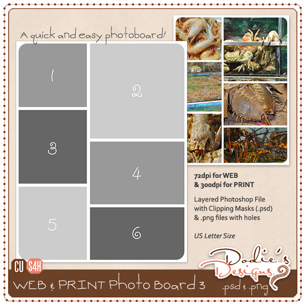 PhotoBoard Template 3 *Freebie* {CU} {S4H}