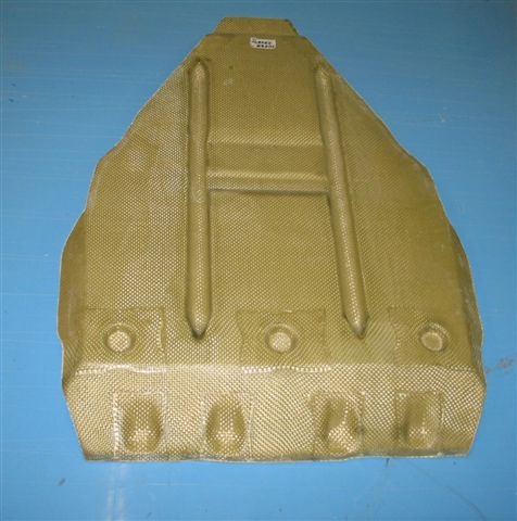 Carbon and Kevlar skidplate