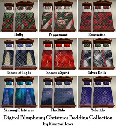 Digital Blasphemy Christmas Bedding Collection
