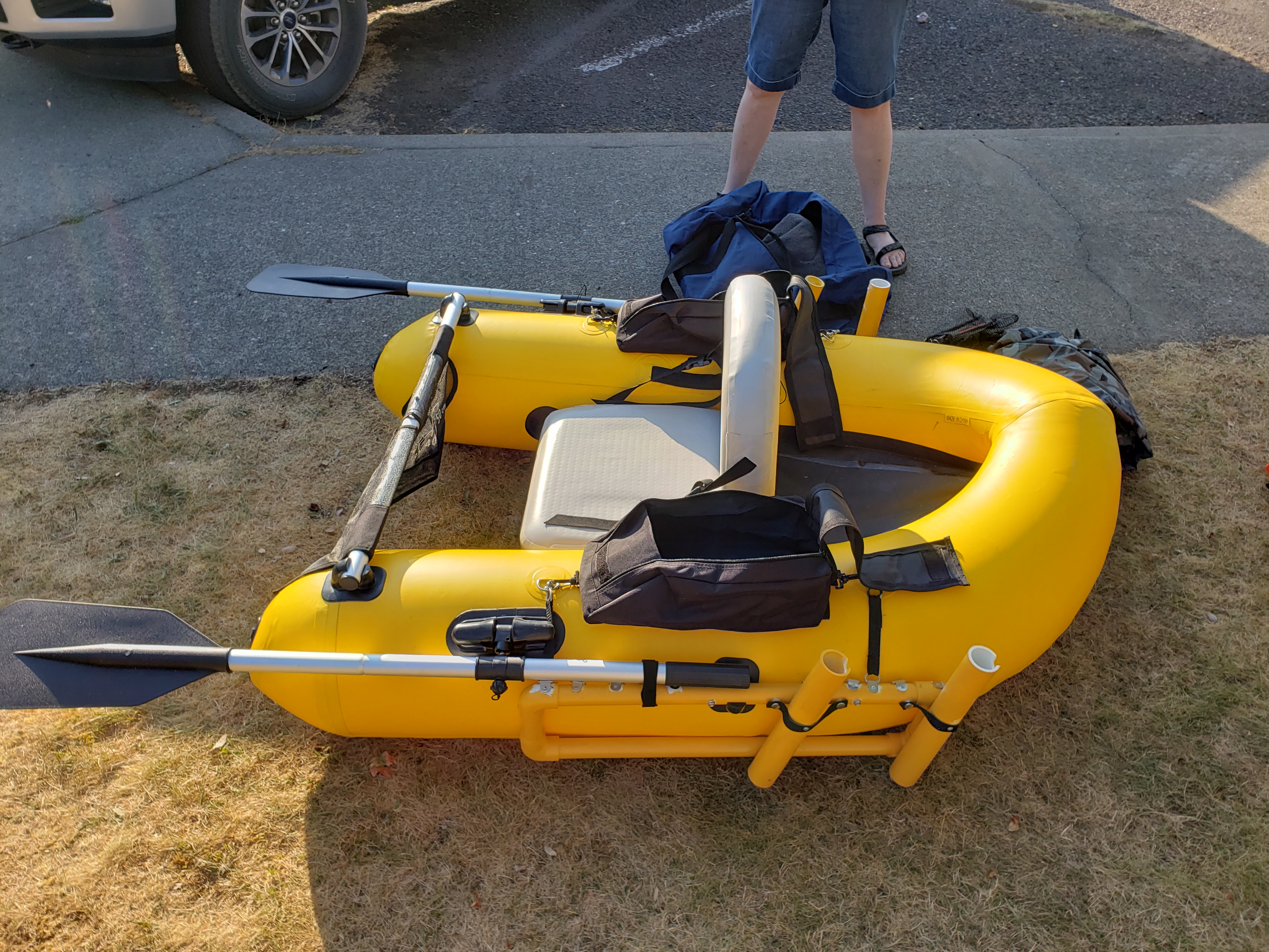 Big yellow Bladder-less float tube from Amazon (china)