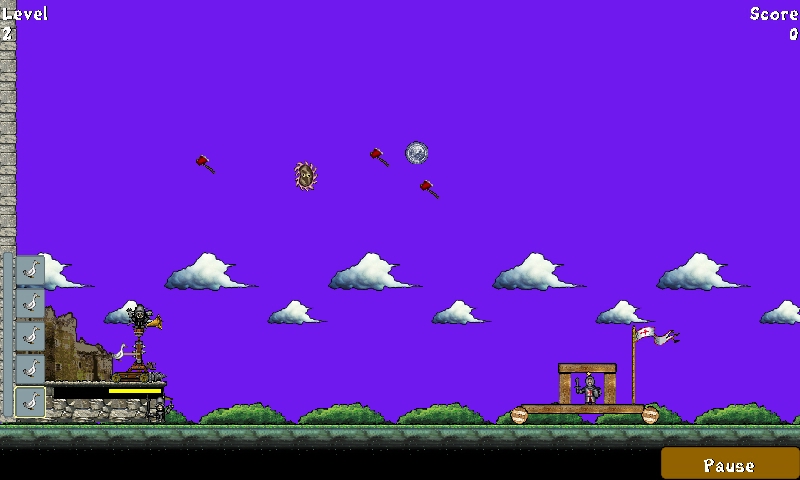 [java][auto rotate] Monty Python's Cow Tossing (estilo Angry Birds)