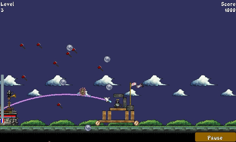 [java][auto rotate] Monty Python's Cow Tossing (estilo Angry Birds)
