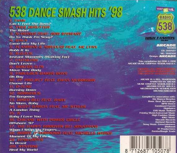 Dance Smash Hits 1998 - Vol. 01 - 22/12/2024 - REPOSTADO