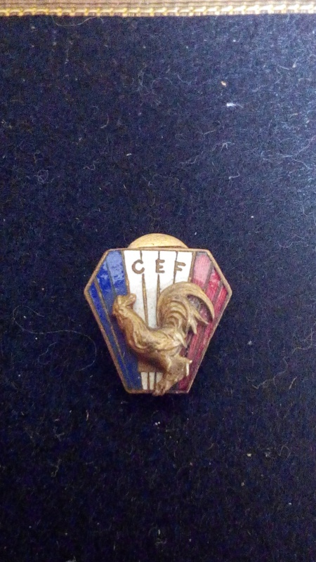 Insigne de boutonniere CEF