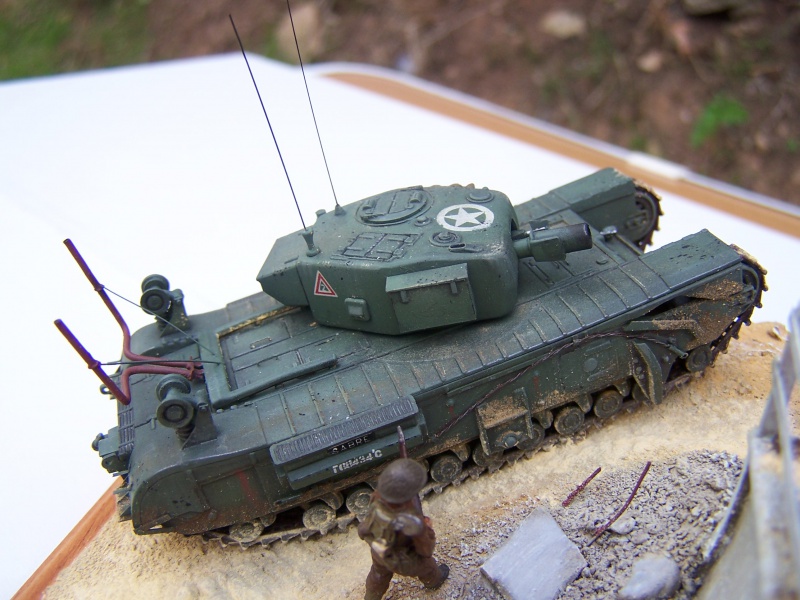 Churchill AVRE "pétard" matchbox 1/76