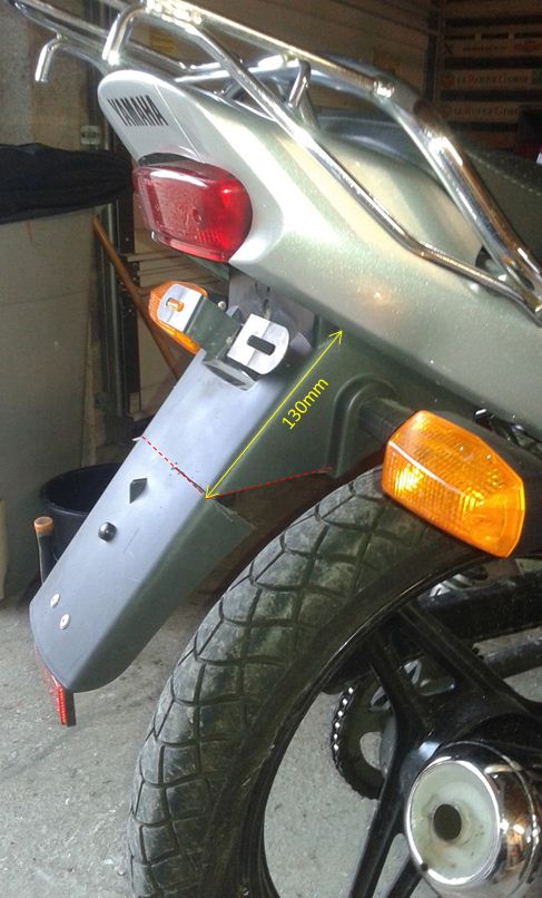 YBR - Couper proprement la bavette arrière