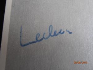 Photo du général Leclerc signature