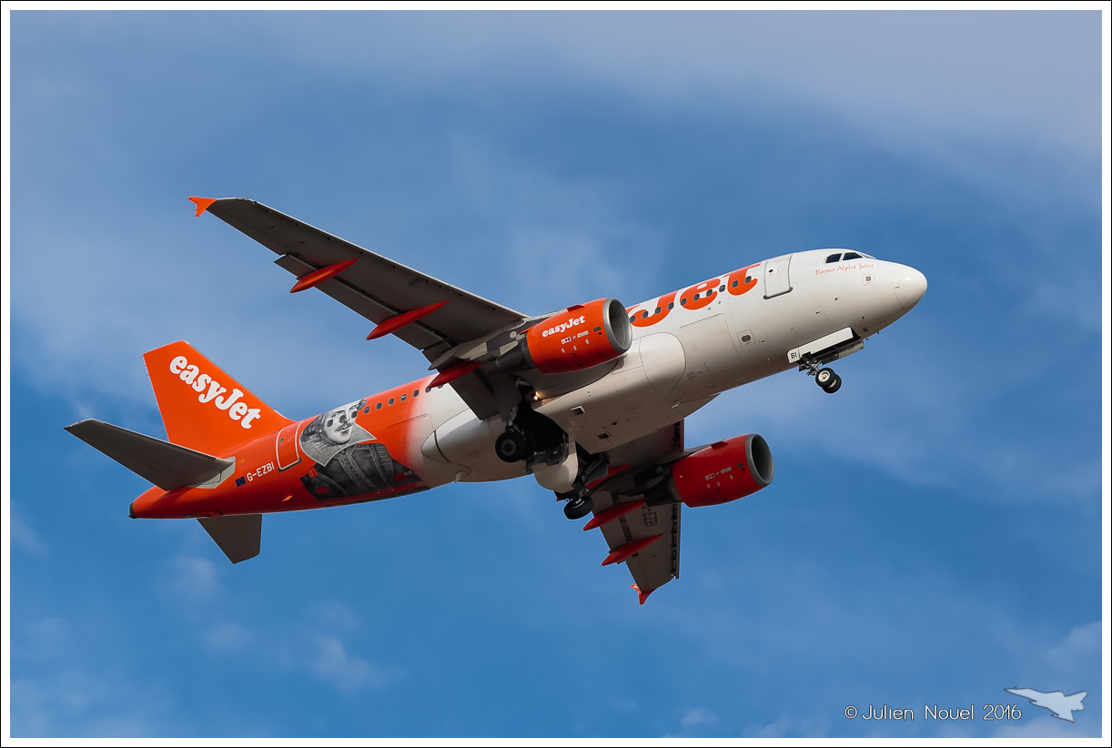 [5/02/2015] Airbus A319 (G-EZBI ) Easyjet ( william shakespeare )