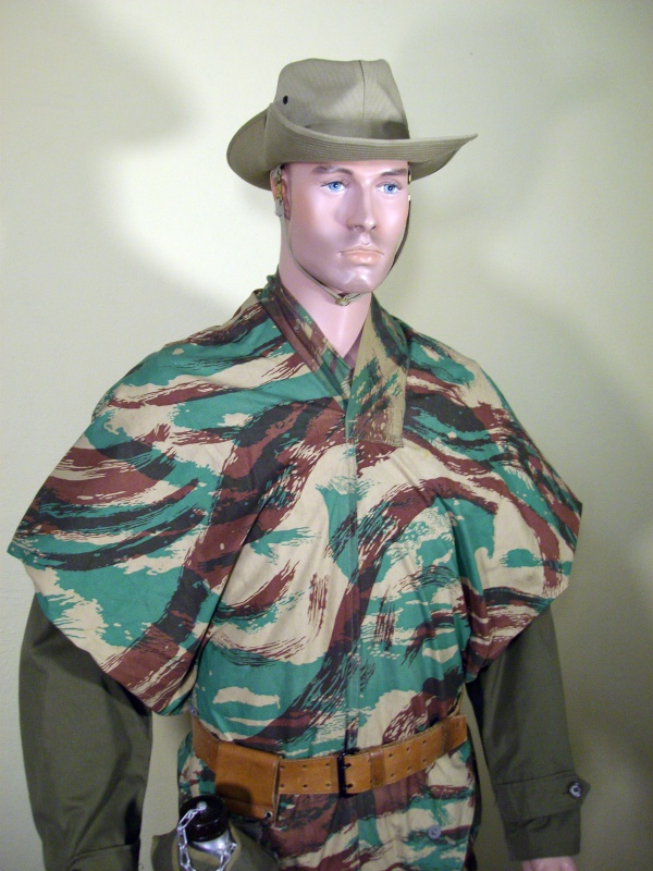 Lizard camo shelter half display